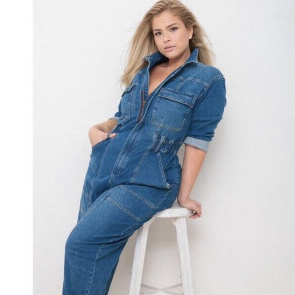 Universal Thread | Pants & Jumpsuits | Universal Thread Denim Jumpsuit ...